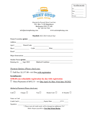 Fillable Online Bus Service Agreement (Mayfield) Fax Email Print ...