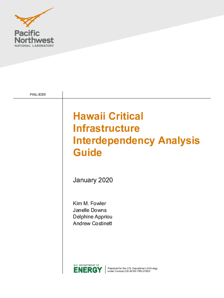 Fillable Online Hawaii Critical Infrastructure Interdependency Analysis ... Fillable Online Hawaii Critical Infrastructure Interdependency Analysis ...