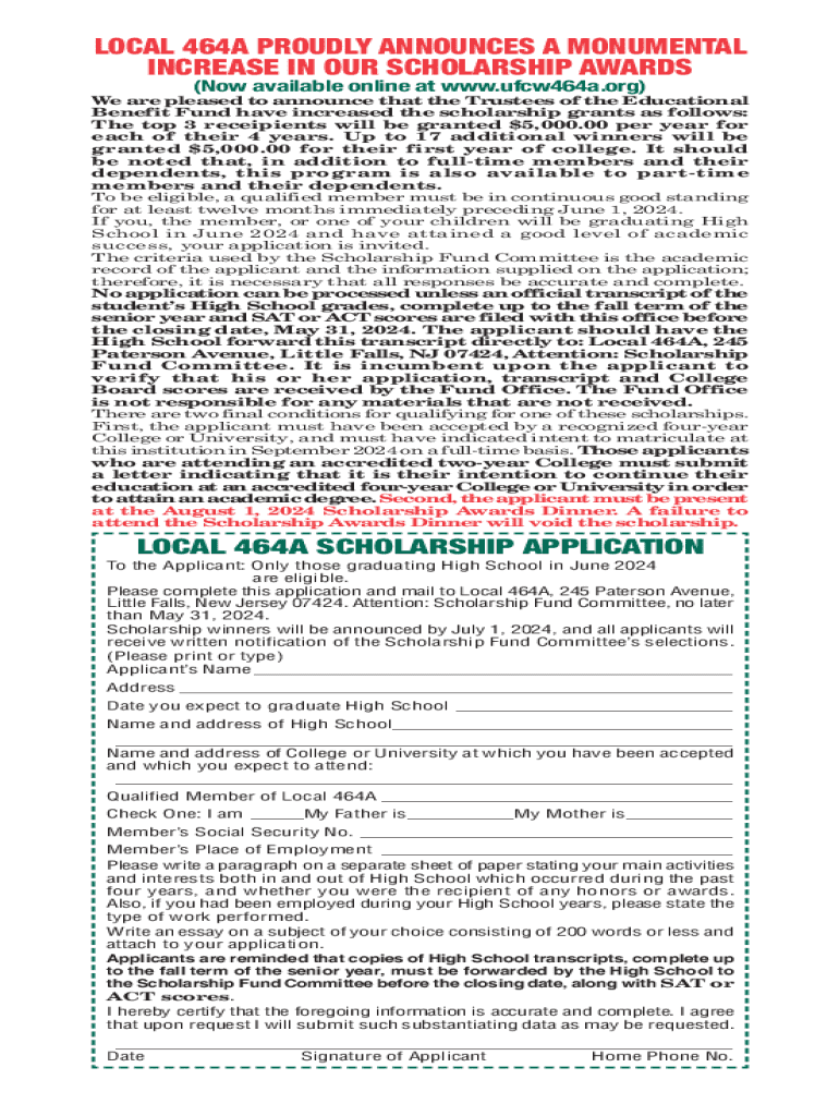 Fillable Online UFCW 464AThe United Food and Commercial Workers of ...