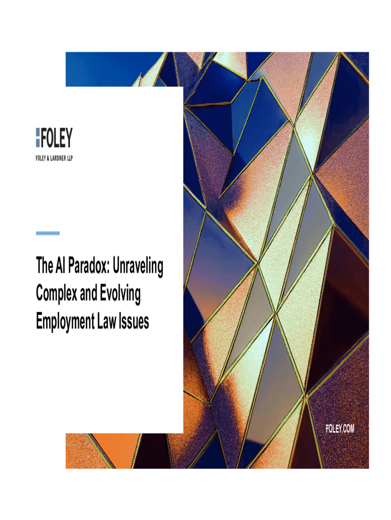 Fillable Online Unraveling Complex and Evolving Employment Law Issues ...