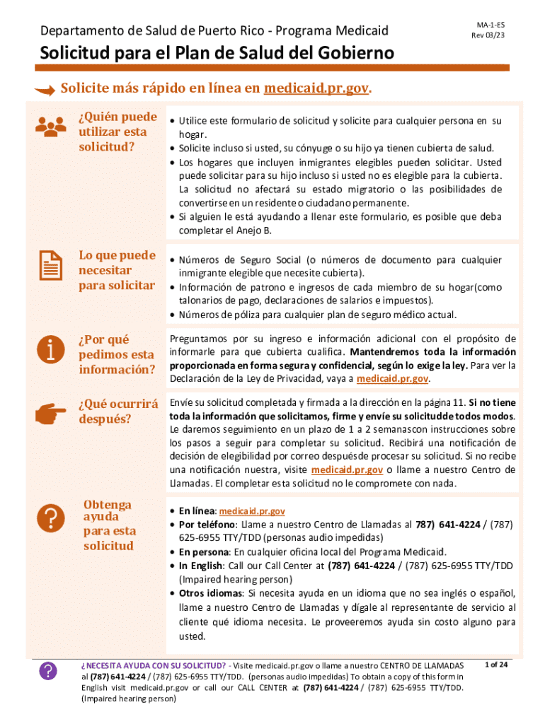 Completable En línea Solicitud para el Plan de Salud del Gobierno ...