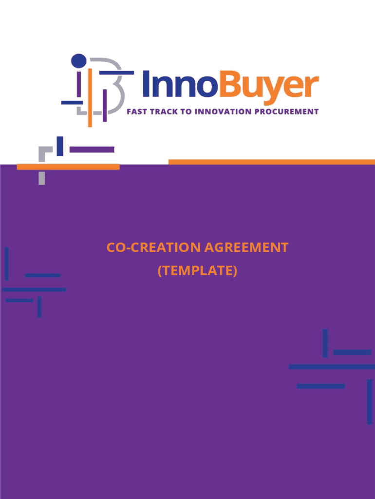 Fillable Online CO-CREATION AGREEMENT (TEMPLATE) Fax Email Print ...