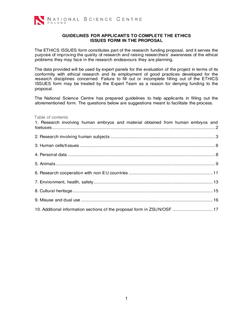 Fillable Online ncn gov Guidelines for applicants to complete the ...