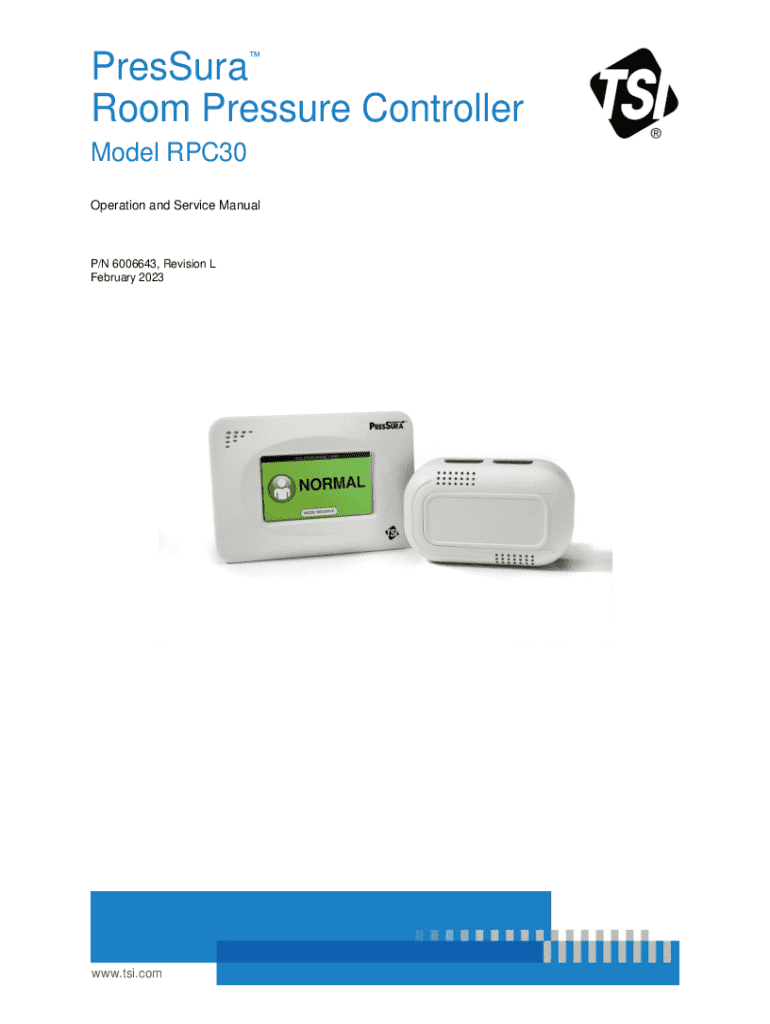 Fillable Online PresSura Room Pressure Monitors and Controllers Fax ...