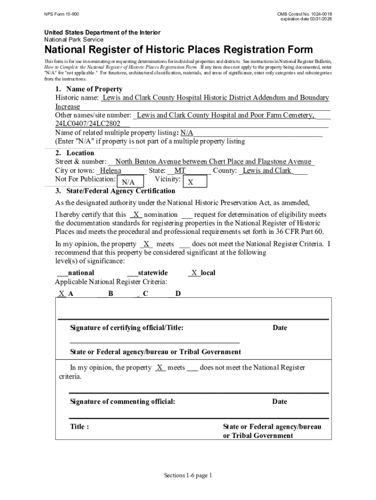 Fillable Online mhs mt New Historic Preservation - Montana Historical Society Fax Email Print ...