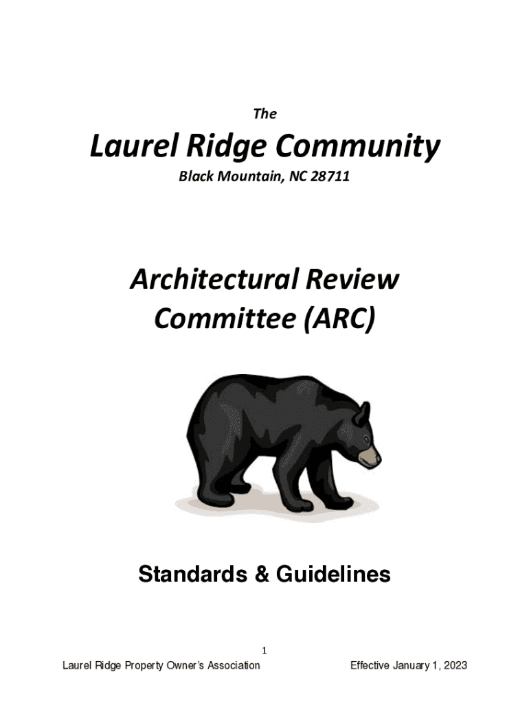 Fillable Online ARC Standards & Guidelines, eff. 1-1-23(penultimate ...