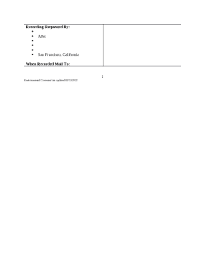LUC deed restriction template Doc Template | pdfFiller