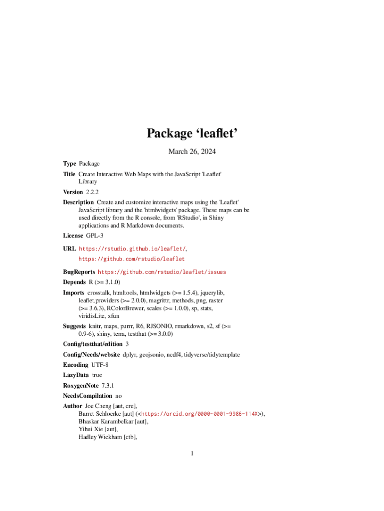 Fillable Online Create Interactive Web Maps With The Javascript Leaflet