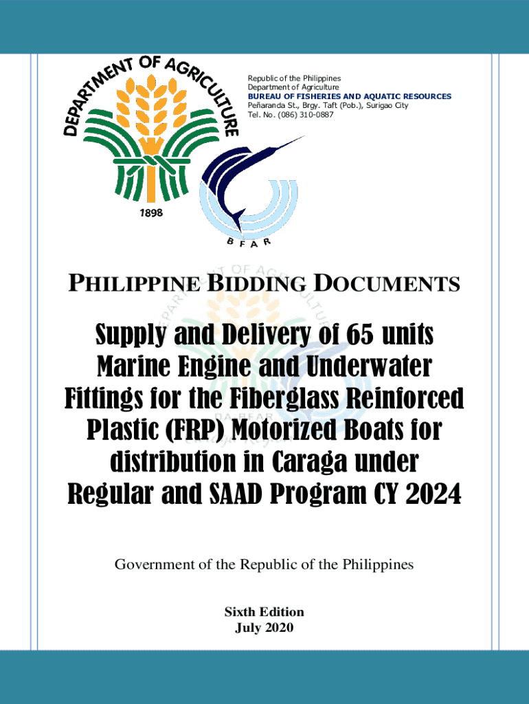 Fillable Online Supply and Delivery of 65 units Marine Engine ...