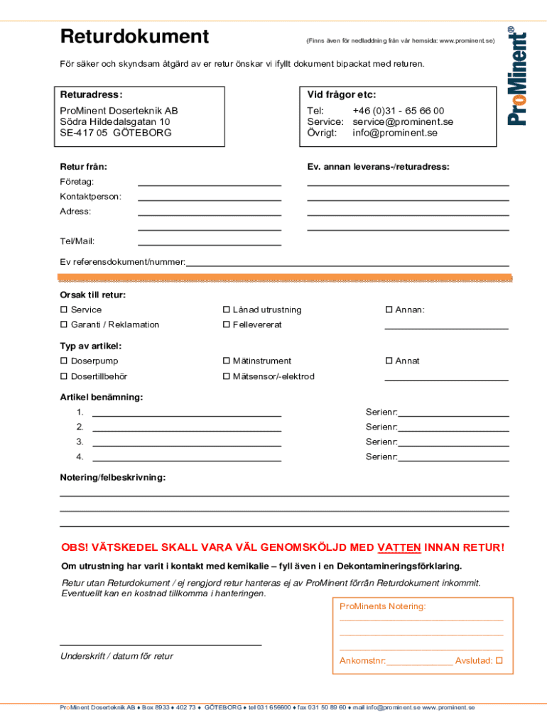 Fillable Online Product Repair & Returns Fax Email Print - pdfFiller