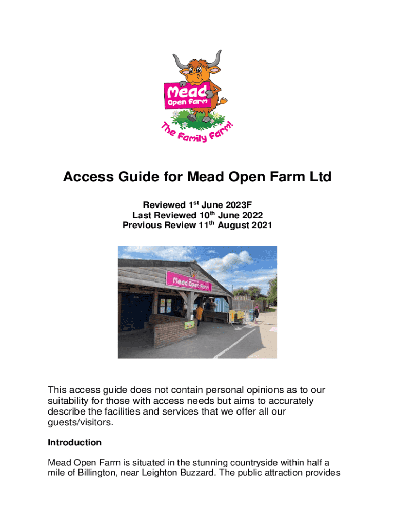 Fillable Online Mead Open Farm - All You Need to Know BEFORE You Go ...