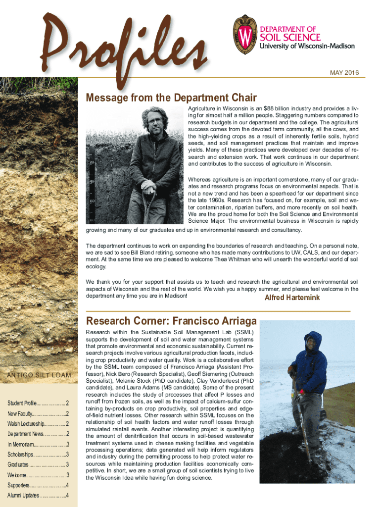 Fillable Online soils wisc Five things everyone should know about . . . The Soils of ... Fax ...