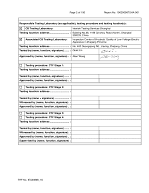 Fillable Online Test Report Form (TRF)IECEE Fax Email Print - pdfFiller