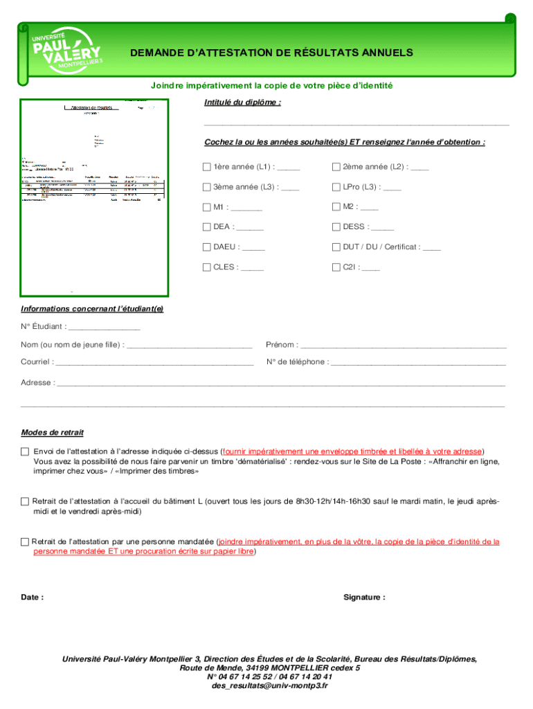 Remplissable En Ligne Procdure de demande d'dition de diplme ou de correction ... Fax Email ...