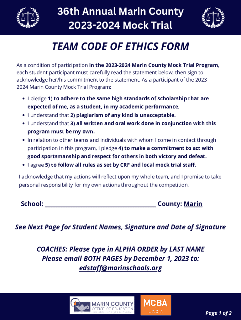 Fillable Online 2023-2024 Mock Trial Tryouts - McGeorge School of Law Fax Email Print - pdfFiller