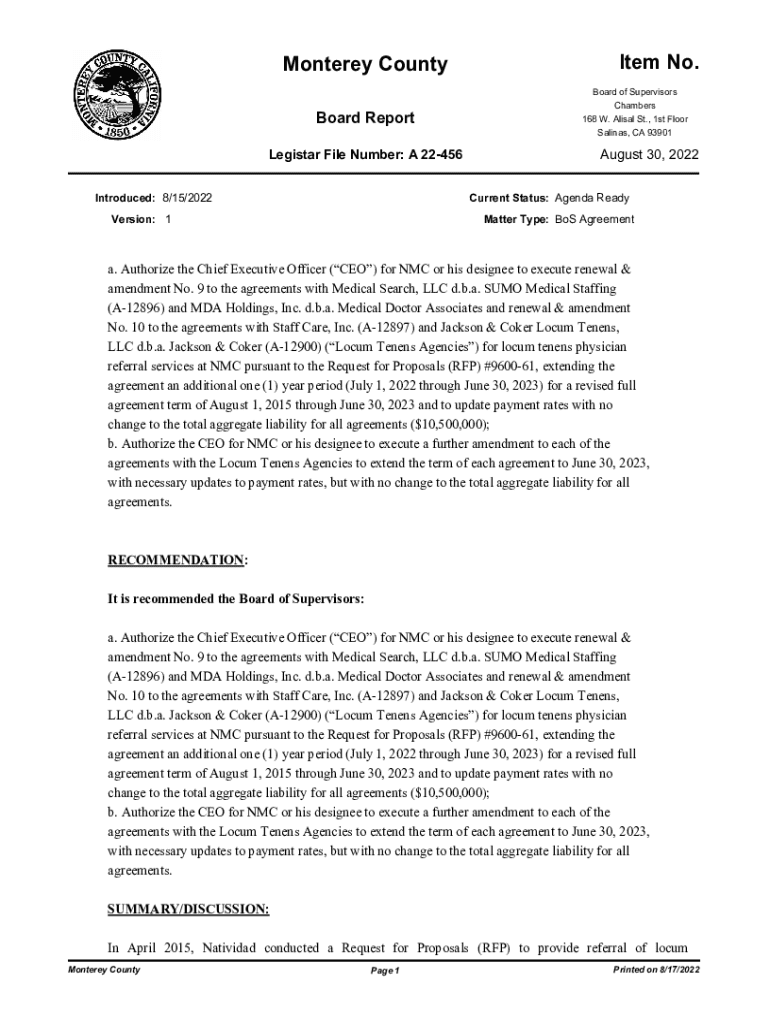 Fillable Online Legistar File Number: A 22-456 Fax Email Print - pdfFiller