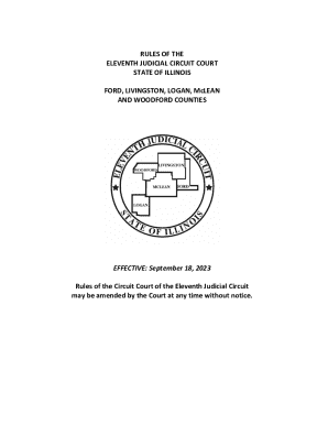 Fillable Online Circuit Court Rules (Eleventh Judicial Circuit) Fax Email Print - pdfFiller