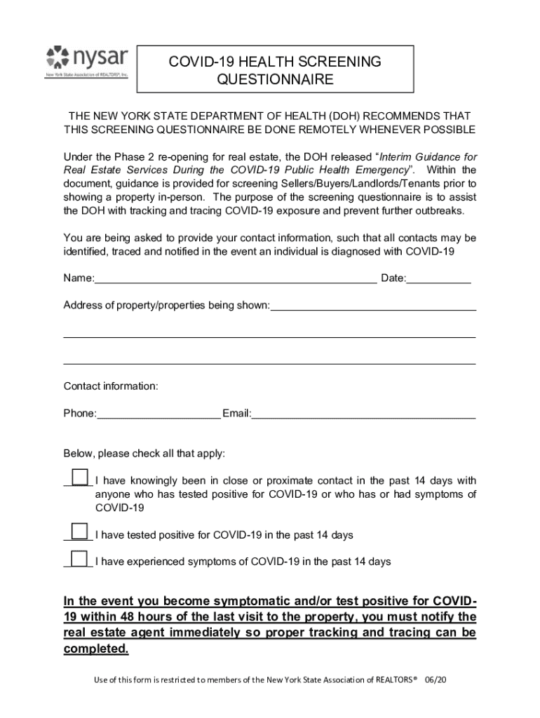 Fillable Online New York State Releases Reopening Guidance for Phase ...