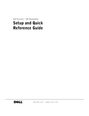 Completable En línea Dell Precision Workstation 350 User's Guide Fax ...