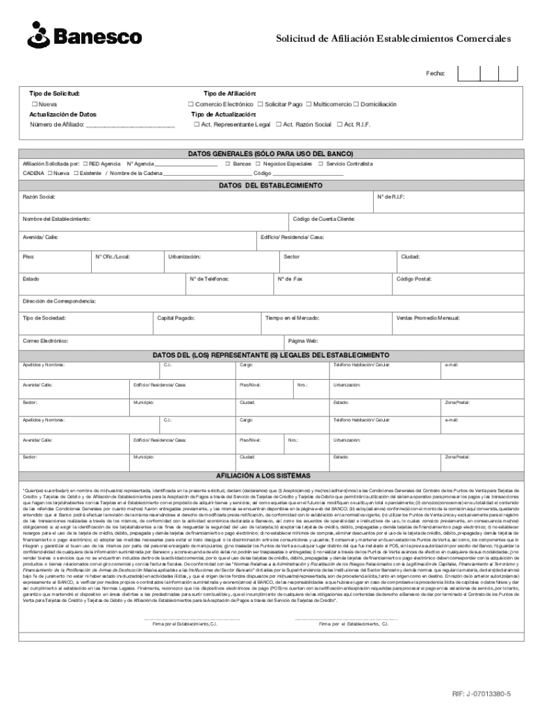 Completable En línea FORMULARIO DE SOLICITUD DE AFILIACIN DE ... Fax ...