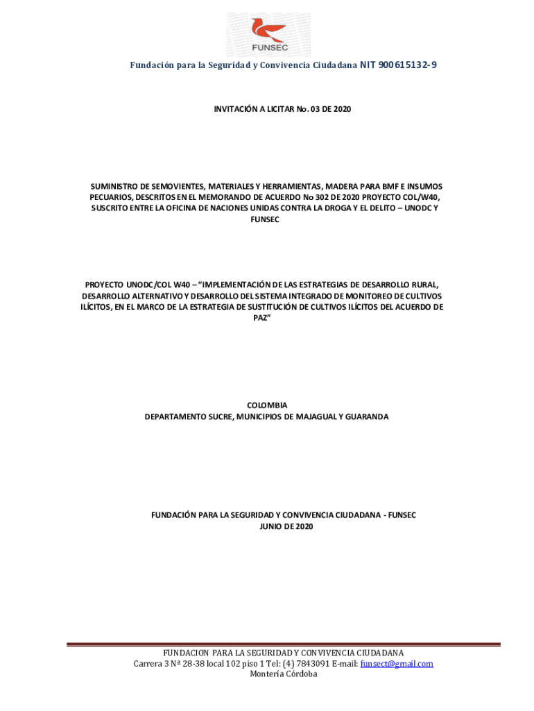 Completable En línea plan integral de seguridad y convivencia ciudadana ...