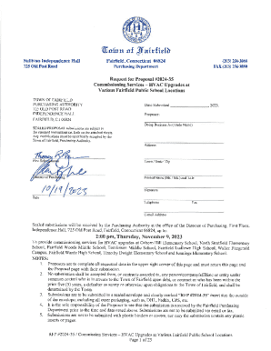 Fillable Online Commissioning Services - Hvac Upgrades At Various ...