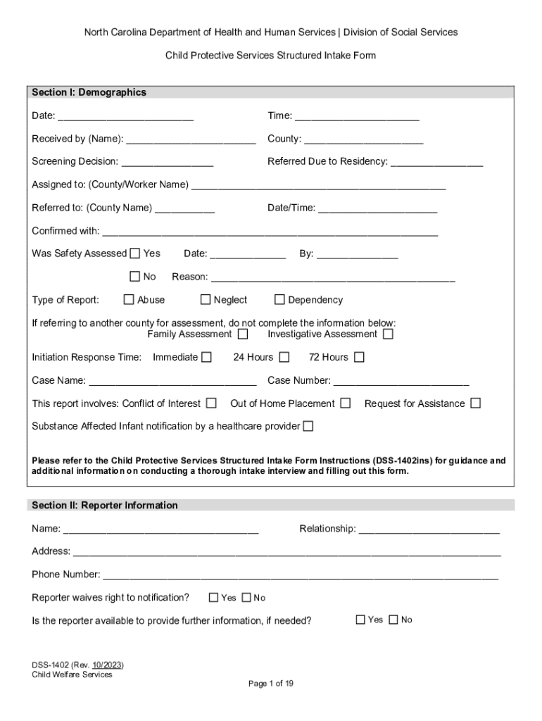 Child Protective Services Intake Screening Lacks: Fill out & sign ...