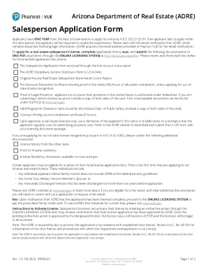 Fillable Online Real Estate Salesperson Application Form.pdf Fax Email ...