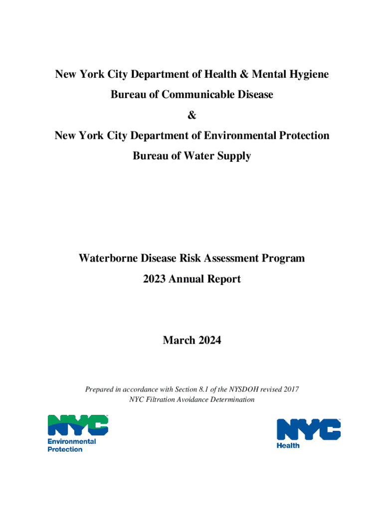 Fillable Online DOHMH and DEP Waterborne Disease Risk Assessment ... Fax Email Print - pdfFiller
