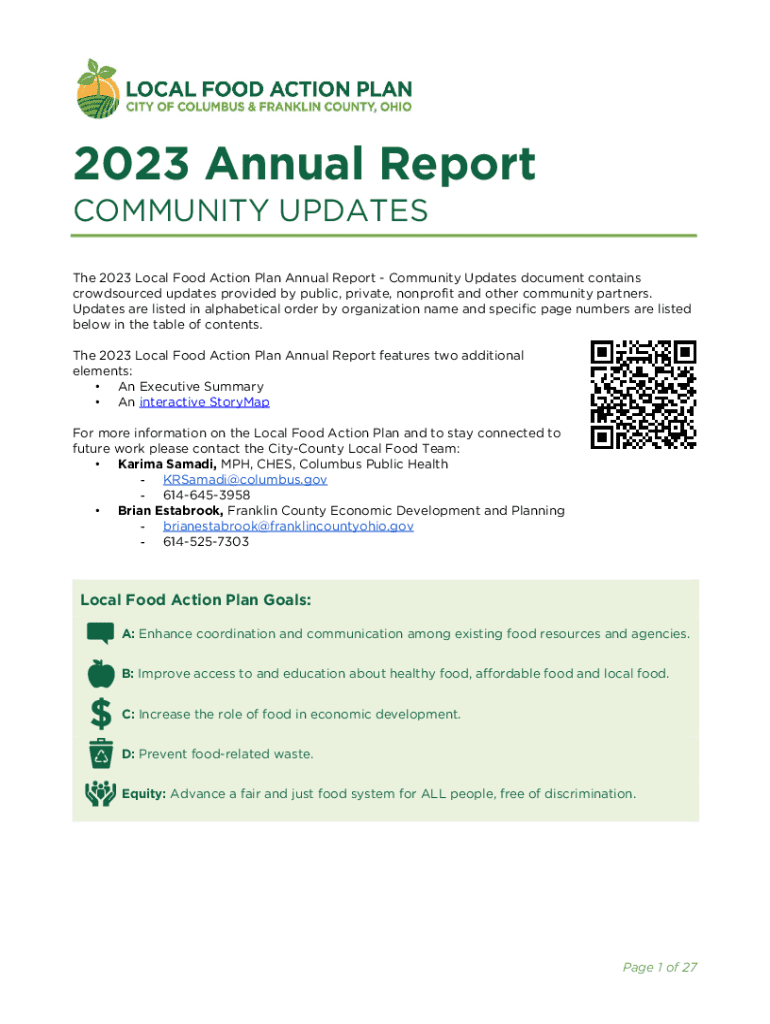 Fillable Online City-County Local Food Board Shares Local Food Action ...