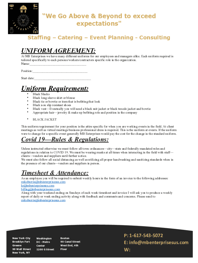 Fillable Online Uniform Agreement Form---Generic Fax Email Print ...