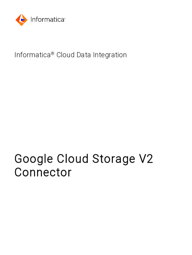 Fillable Online Informatica Cloud Data Integration - - Google Cloud ...