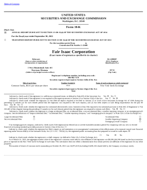 Fillable Online Form 10-K for Fair Isaac Corp filed 11/09/2022. 10-K filed 11/09/2022 Fax Email ...