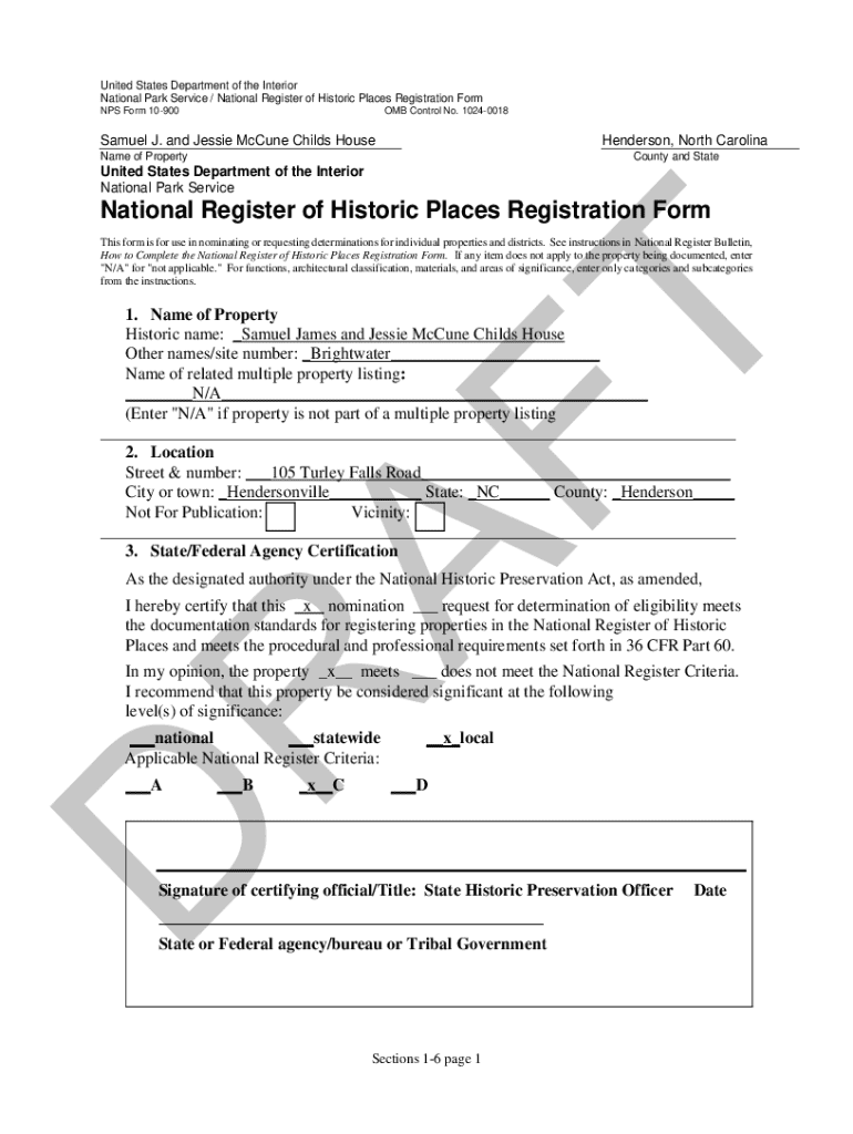 Fillable Online Pending List 2024 03 02 - National Register of Historic ...