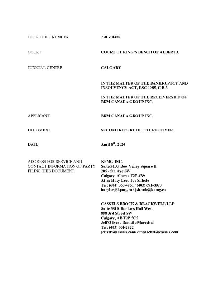 Fillable Online Form of Order Discharge Receiver RBC v BRM ... Fax ...