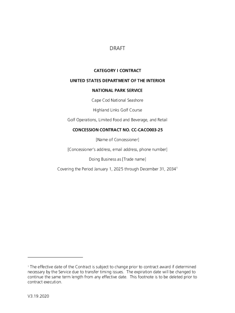 Fillable Online The National Park Service has issued a prospectus for ... Fax Email Print ...