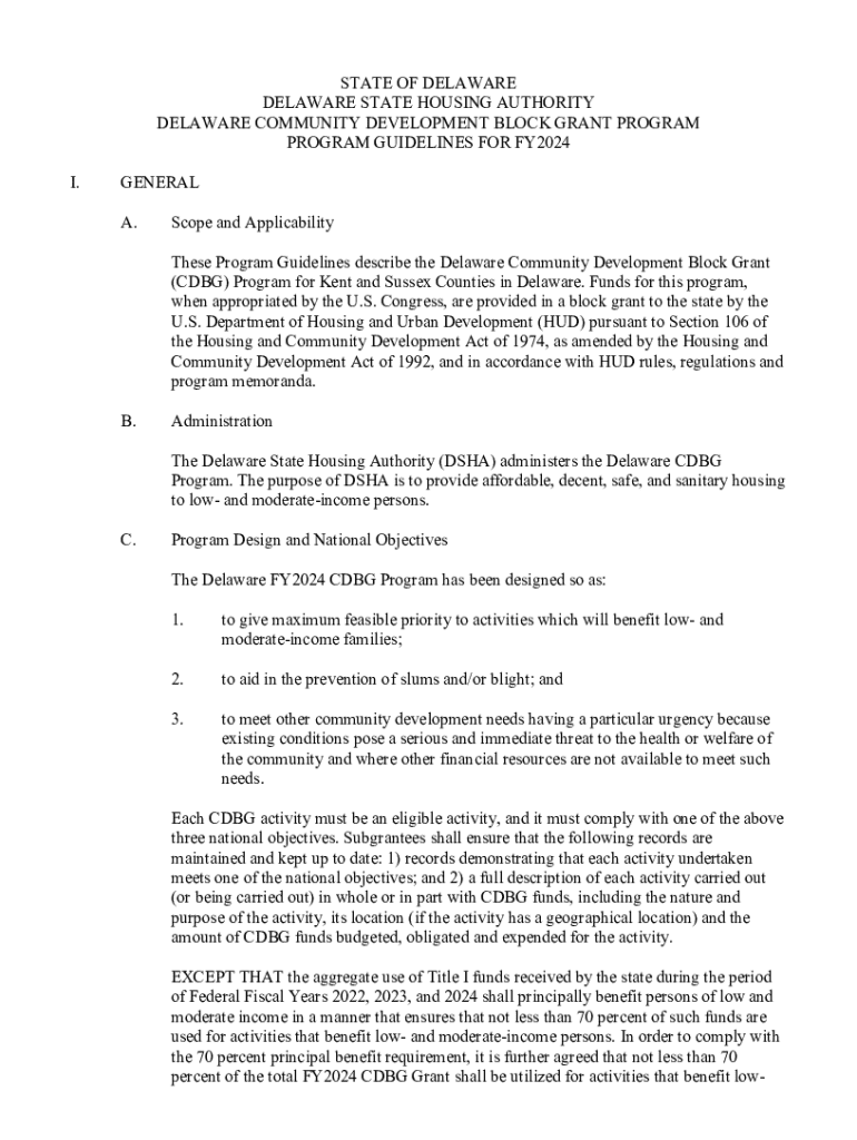 Fillable Online PROGRAM GUIDELINES FOR FY2024 Fax Email Print - pdfFiller