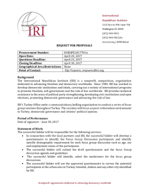 Fillable Online Turkey Program Summary Political Party Strengthening ...
