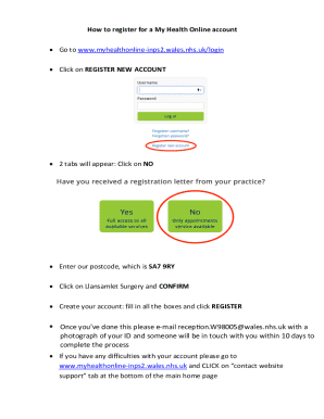 Fillable Online How to register for a My Health Online account Fax ...