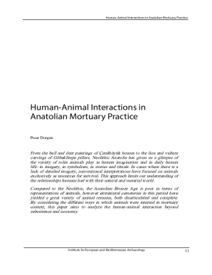 Fillable Online Human-animal interaction and the human-animal bond Fax Email Print - pdfFiller