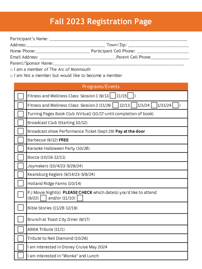 Fillable Online Fall Recreation Banner Template Fax Email Print - pdfFiller