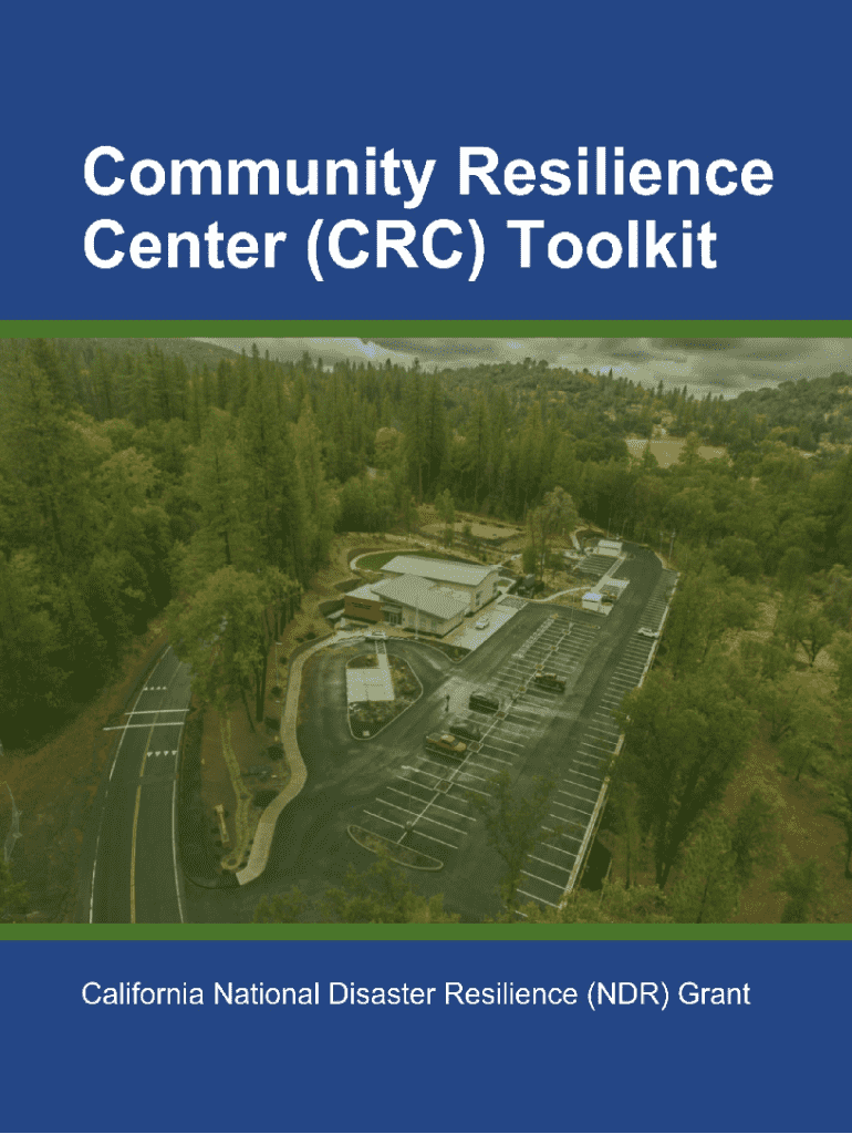 Fillable Online Community Resilience Center (CRC) Toolkit. Community Resilience Center (CRC ...