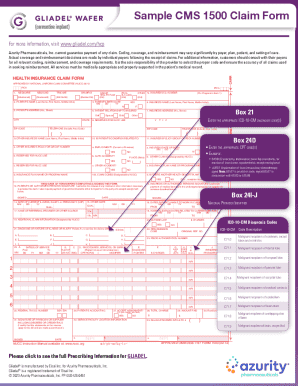 Fillable Online Sample CMS 1500 Claim Form Fax Email Print - pdfFiller
