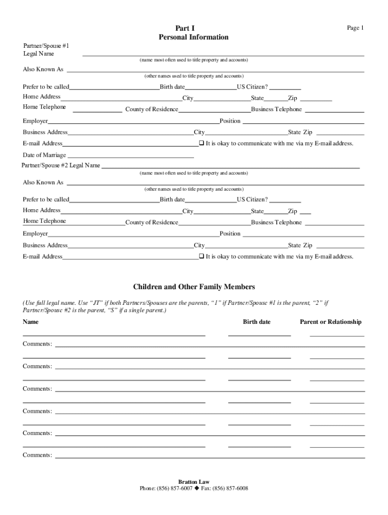Fillable Online Estate Planning Worksheet- Single Fax Email Print - pdfFiller