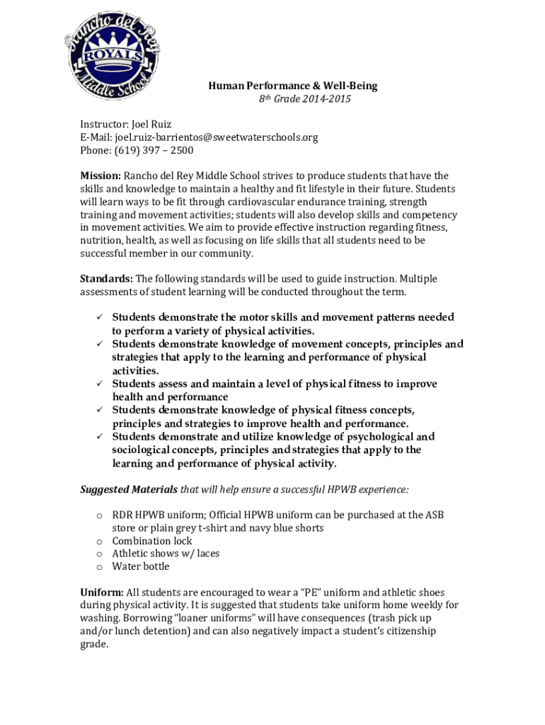 Fillable Online ASB-Associated Student Body - Rancho del Rey Middle ...