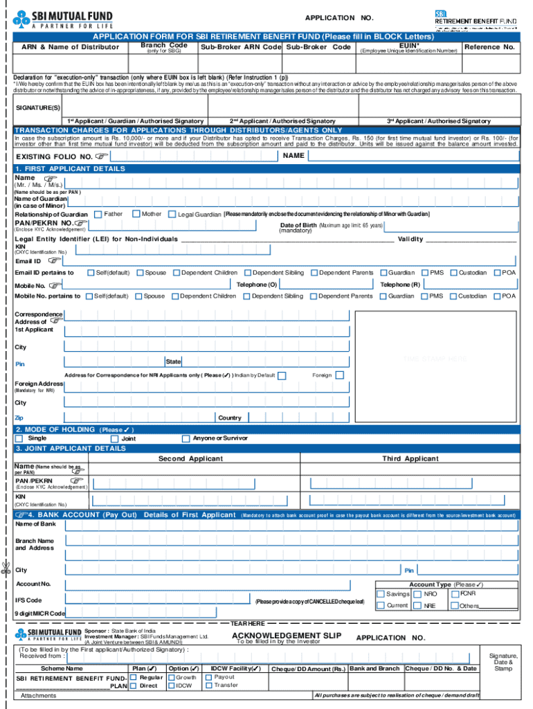Fillable Online sbi-retirement-benefit-fund-application-form-(editable ...