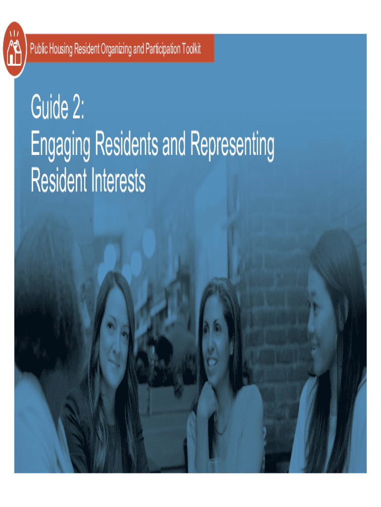 Fillable Online Public Housing Resident Organizing and Participation ...