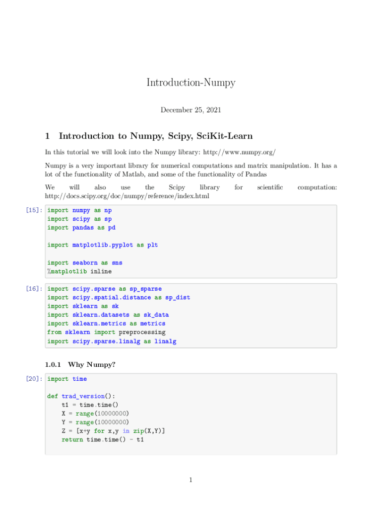 Fillable Online Data analysis with Python: Introduction to numpy, scipy and ... Fax Email Print ...