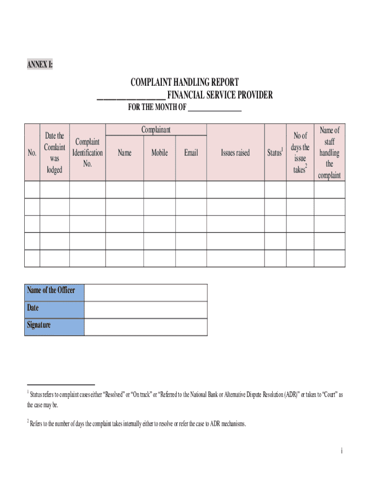 Fillable Online Monthly Complaint Report - files.consumerfinance.gov ...