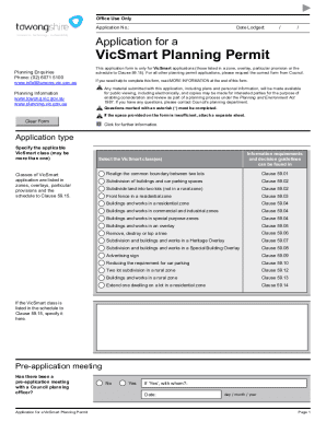 Fillable Online How to do a planning permit application for Towong ...